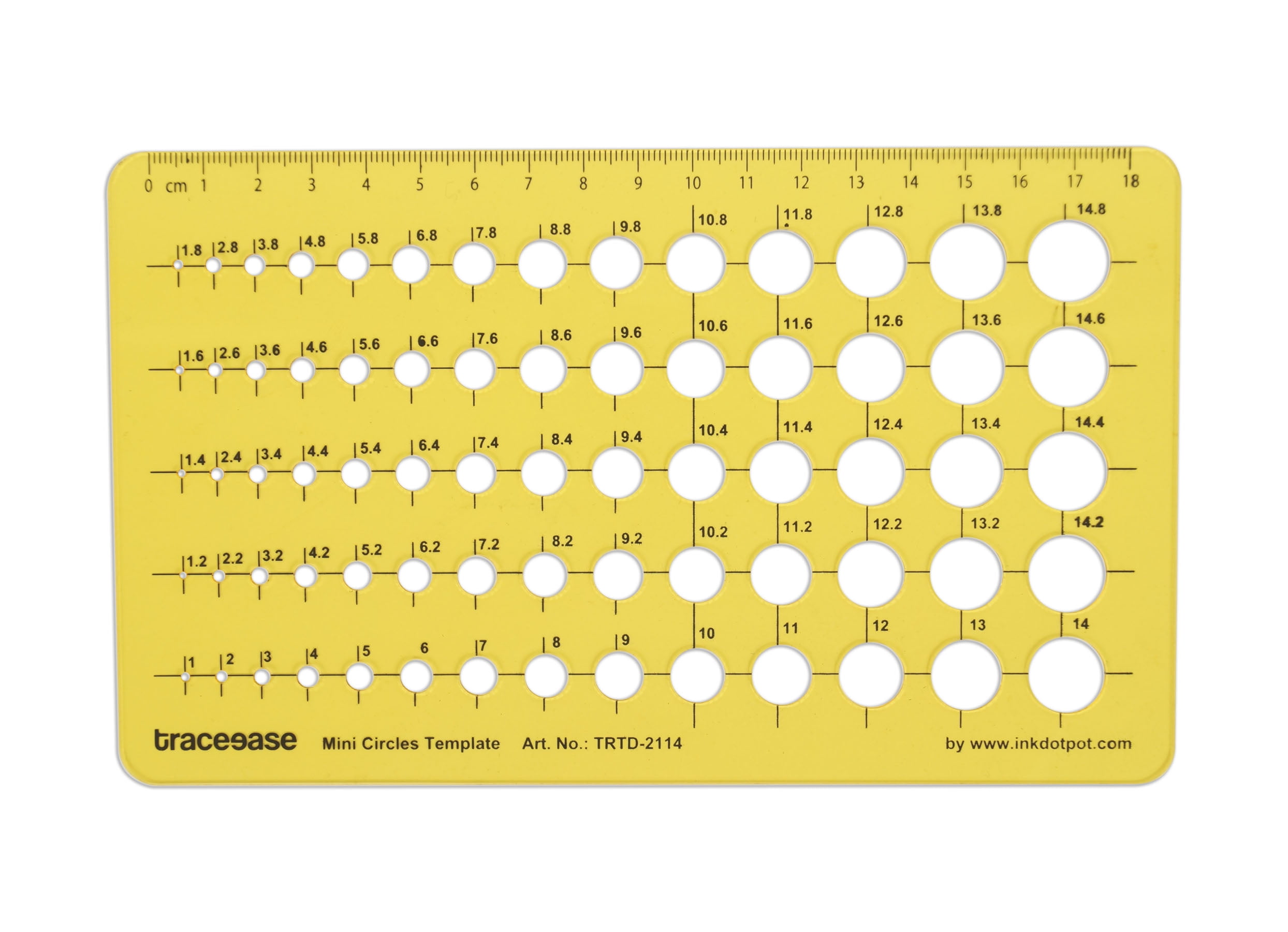 Traceease Geometric Drafting Mini Circle Template Drawing Stencil ...
