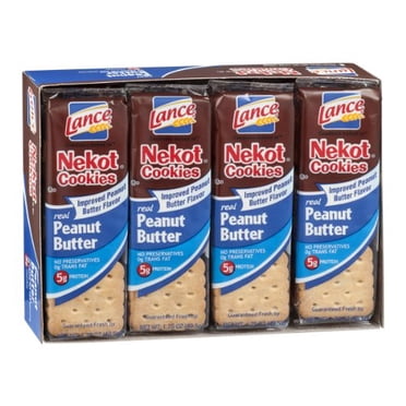 Lance Nekot Peanut Butter Sandwich Cookies, 20 Packs, 6 Snacks Each ...