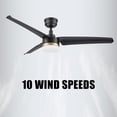 CEME 44" Low Profile Ceiling Fan with Light and Remote, Small Flush ...