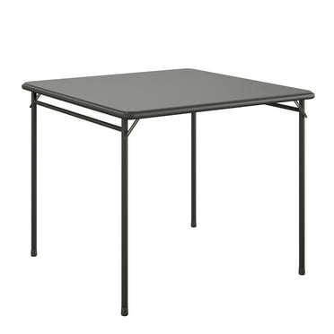 Cosco 20" x 48" Vinyl Top Folding Table, Black - Walmart.com