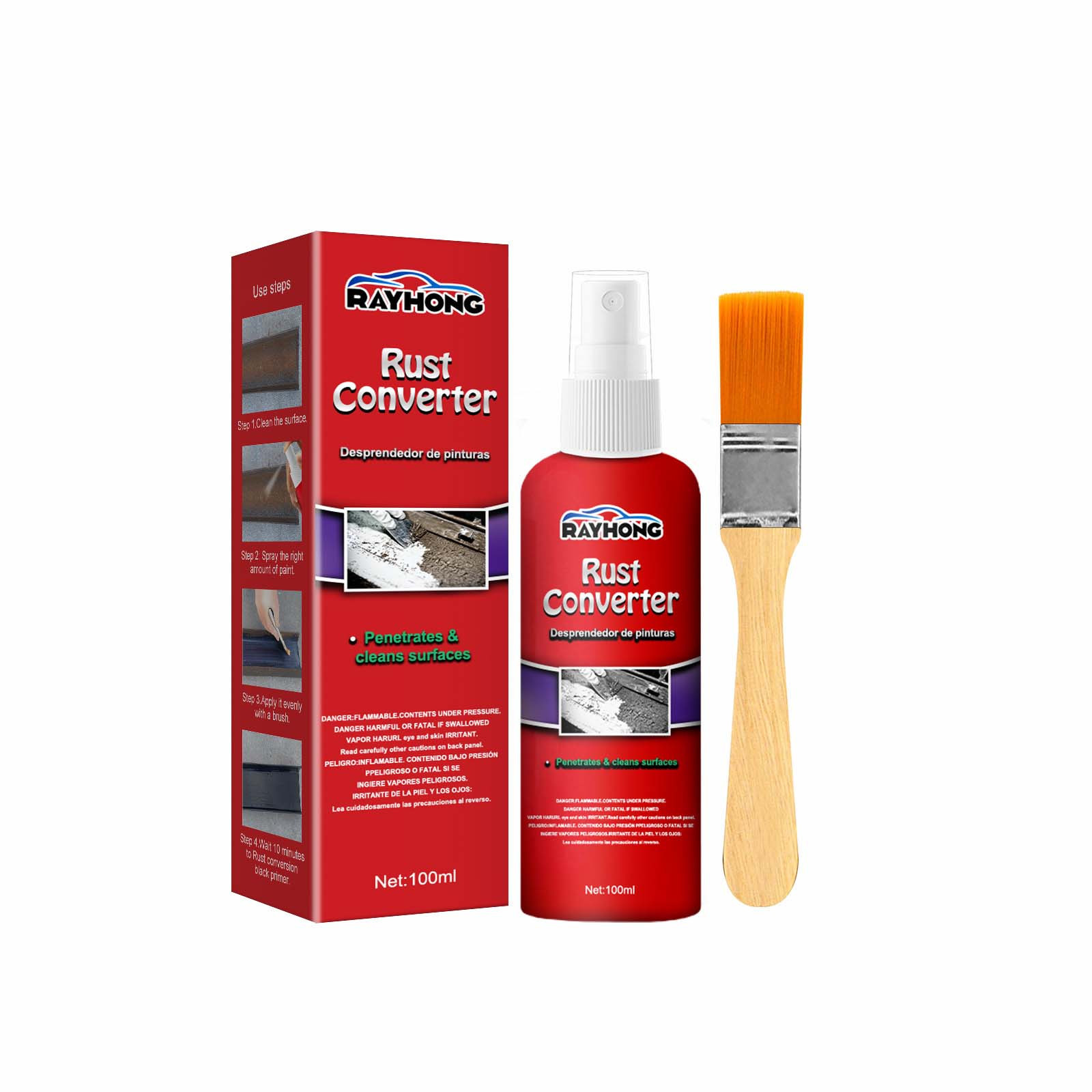 XMMSWDLA Brushes Chassis Rust Converter Rust Inhibitor Rust Remover ...