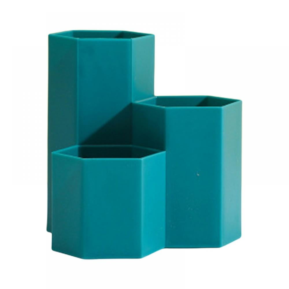 Pen Storage Case Plastic Multifunction Box Organizer Desktop Office ...