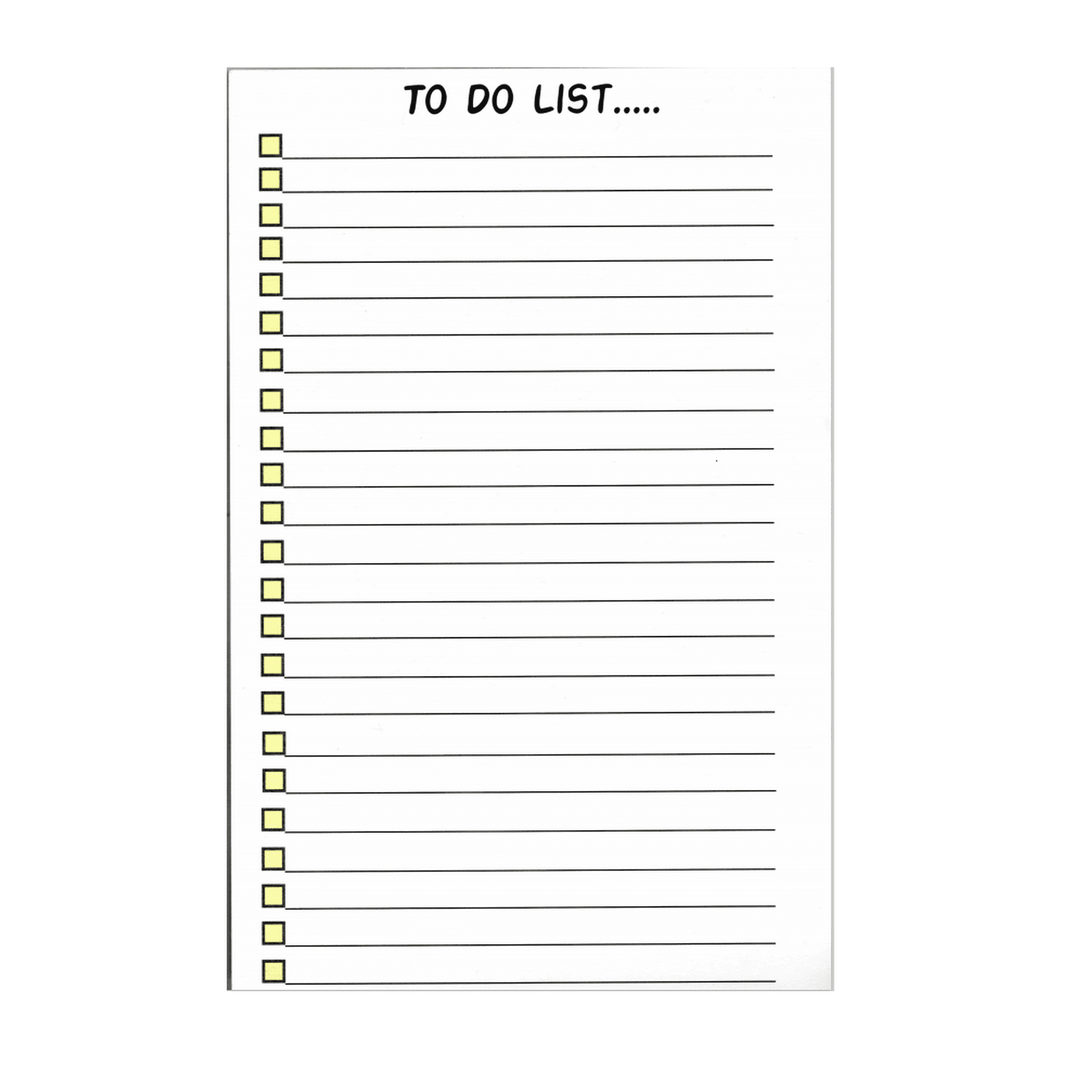 Blank Notepad Glued