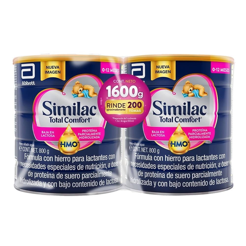 Fórmula con hierro para lactantes Similac Comfort baja en lactosa 1600 ...