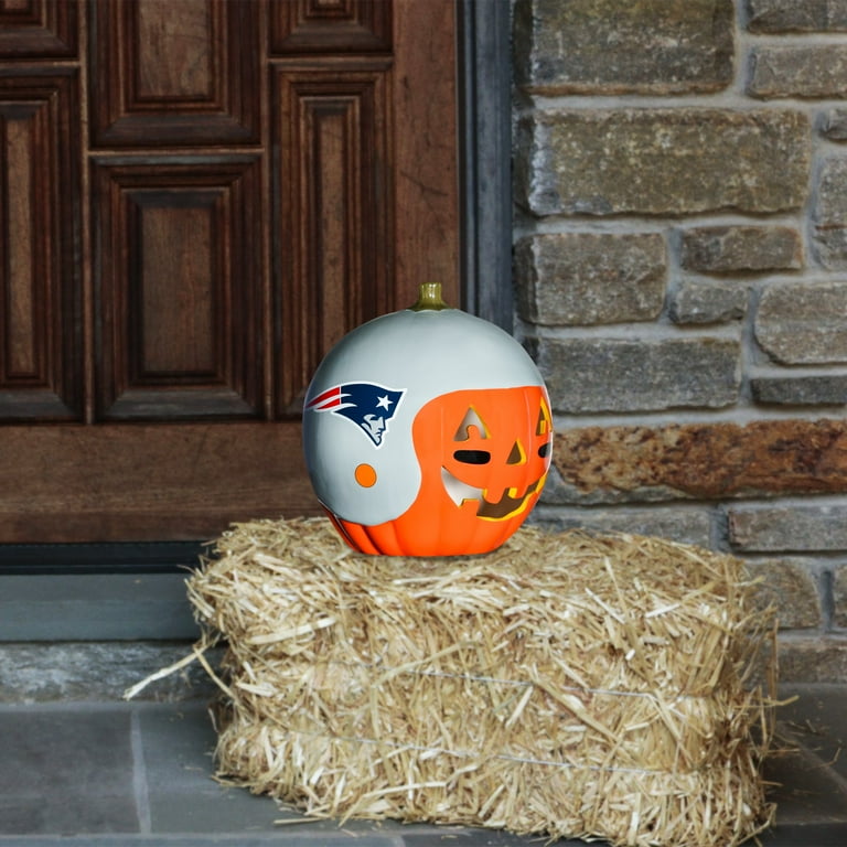 Spookmaster Nfl Football New England Patriots Helmet Pumpkin Carving