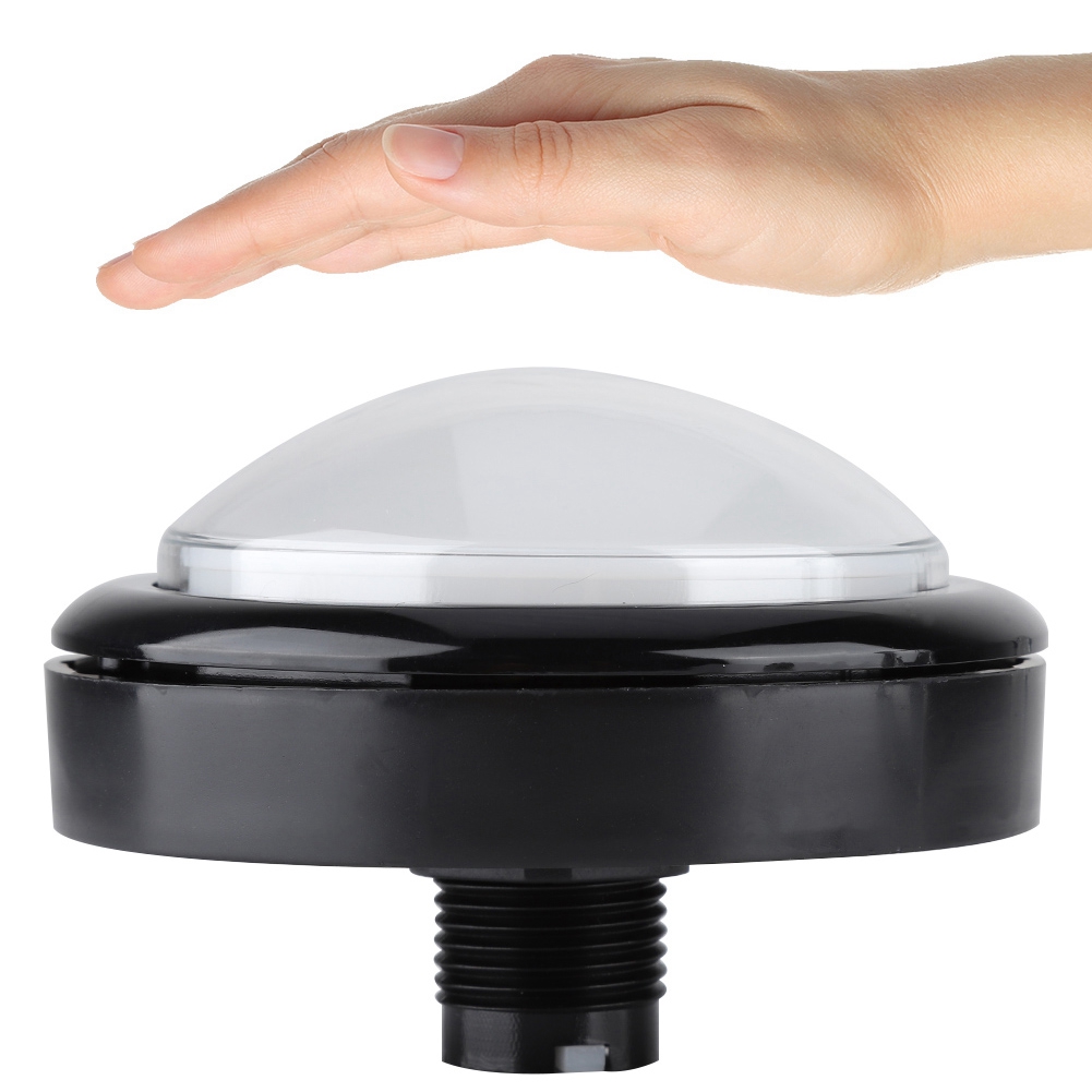 Qiilu 100MM LED Light Lamp Button Big Round Arcade Video Game Push ...