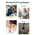 ALLJOY Air Compression Leg Massager with Heat, 6 Modes, 3 Intensities for Circulation and Pain ...