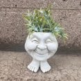 Fun and Colorful Unique Muggle Face Resin Succulent Plant Planter Pot ...