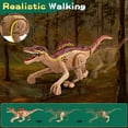 JoyStone RC Dino Toy - Gesture Sensing, Walking, Roaring, Spraying Spinosaurus for Kids, Brown ...