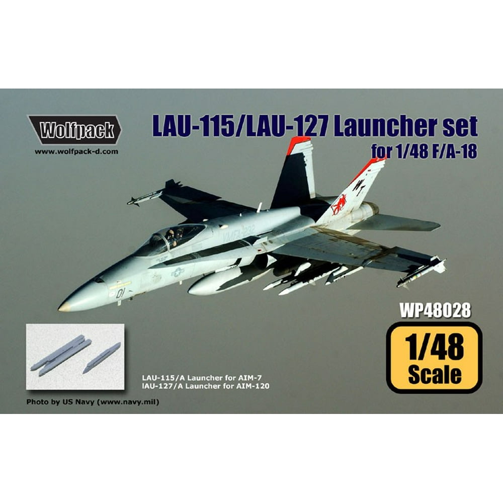 Wolfpack 1:48 LAU-115 ADU-127 Launcher & Adaptor Set for F/A-18 - Resin ...