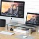FITUEYES Computer Monitor Riser adjustable Desktop stand with keybroad ...