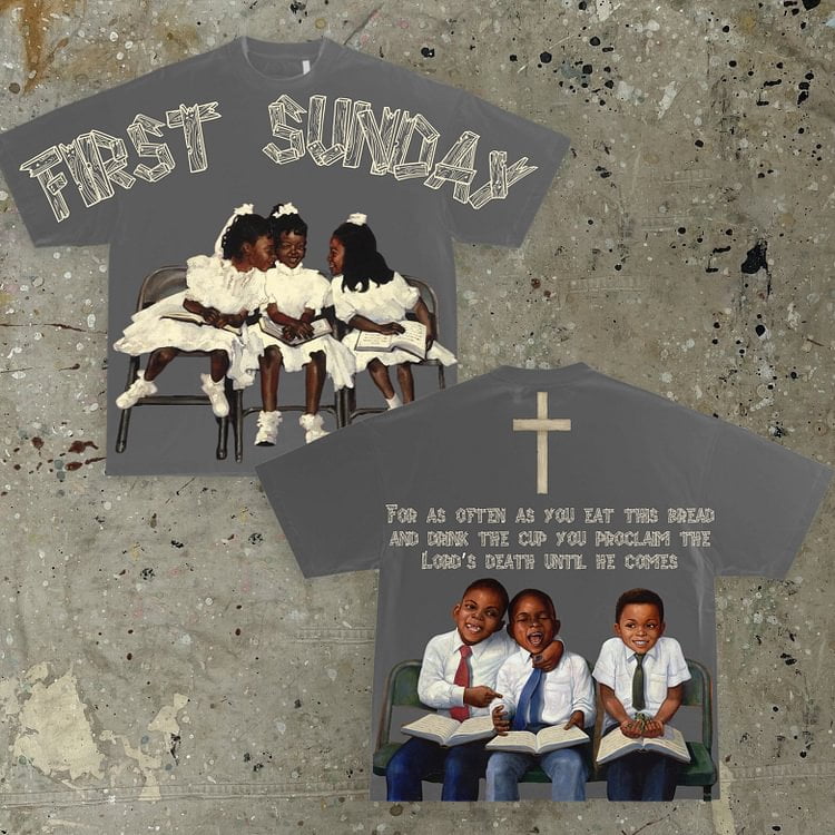 Click here for Unbranded Vintage Children First Sunday Print Grap... prices