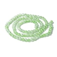 Baking Paint Glass Bead Strands Two Tone Round Light Green 8mm Hole: 1. ...