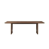 Pemberly Row Contemporary Rectangular Dining Table in Walnut - Walmart.com