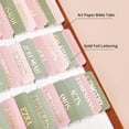 Bible Tabs, 66 Gold Foil Pre-Printed Chapter Labels + 39 Blank Water ...