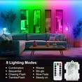 SRWEHG-9.8FT 90Led RGB Strip Lights Battery Powered Remote Control, 8 ...