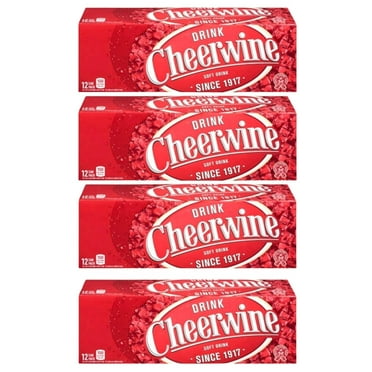 Cheerwine Cherry Sparkling Flavored Soft Drink Fridge Pack, 12 Ounce ...