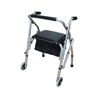 Costway 3-Wheel Rolling Walker Folding Rollator Walker with 8 inch ...