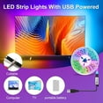 TV Lights,16.4ft Strip for 45-75 Inch TVs, Music Sync App & Remote ...