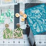 1pc Clay Stencil Fern Leaf Pattern Silk Screen for Polymer Clay Leaf ...