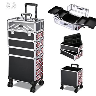SHANY Mini Makeup Train Case With Mirror - Lost Cheetah - Walmart.com