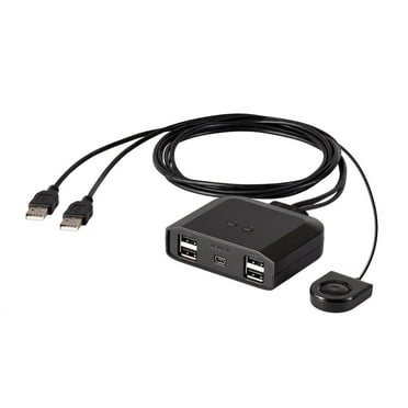 ATEN US224 2 x 4 USB 2.0 Peripheral Sharing Switch - Walmart.com