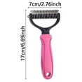 Pet Deshedding Comb for Cats, Self-Cleaning Undercoat Depilatory Tool ...