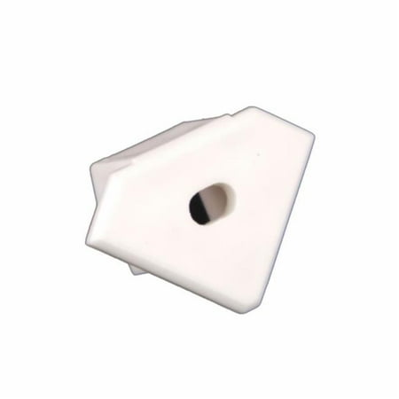 End Cap with Wire Feed Hole in White Plastic | Walmart Canada
