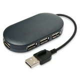 onn. Portable 4-Port USB Hub with USB 2.0 Ports - Walmart.com