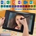 10x6"Digital Electronic Graphic Drawing Tablet with Battery-free Pen ...