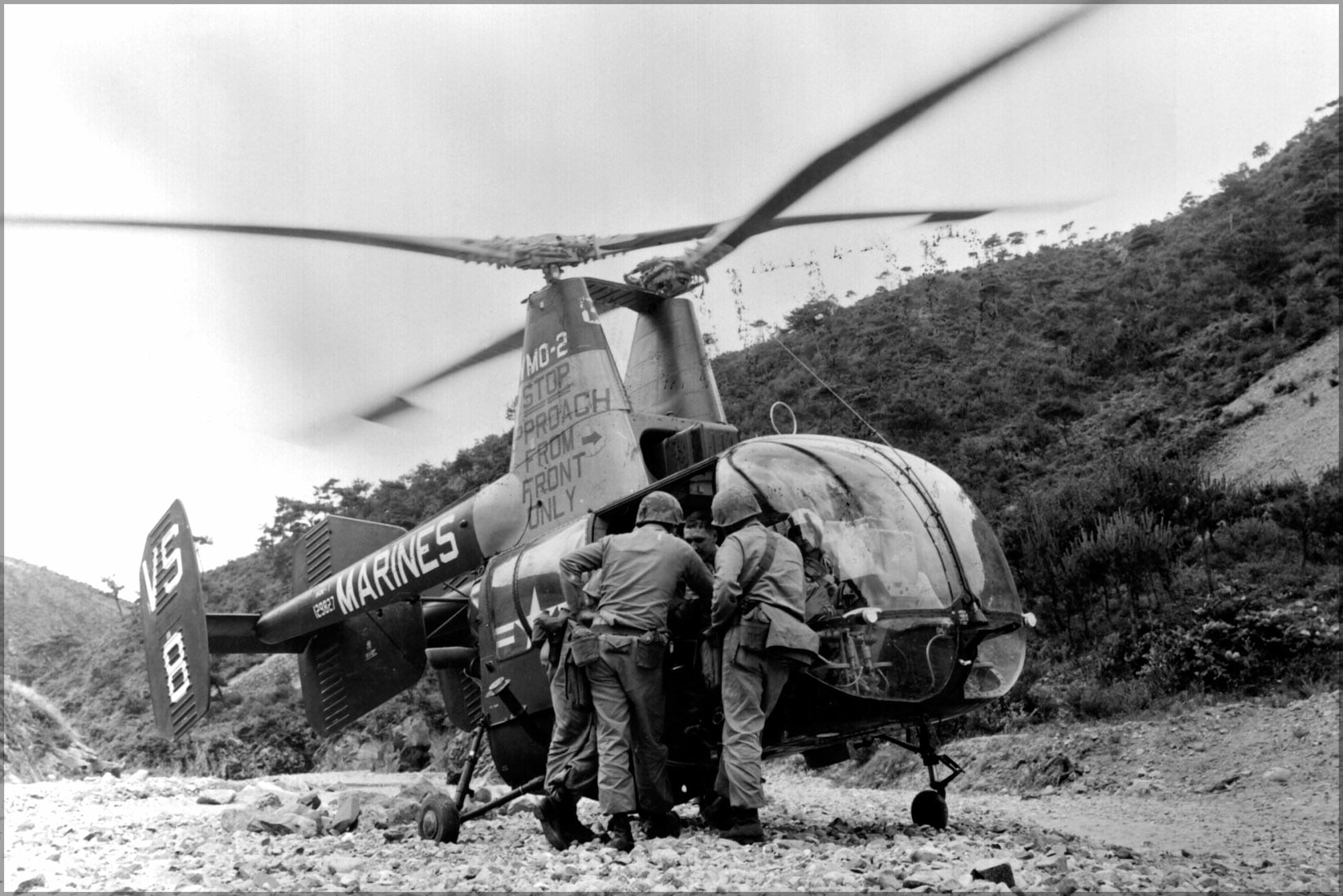 24"x36" Gallery Poster, HOK-1 Huskie helicopter, operation Seahawk ...