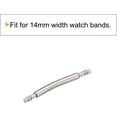 14mm Curved Spring Bar Pins 1.5mm Dia Stainless Steel Double Flanged ...