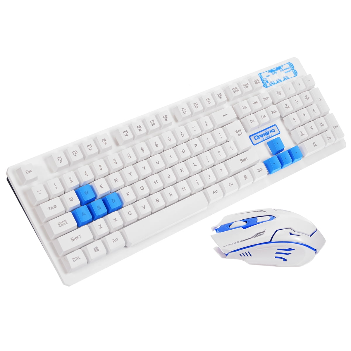 HK65000 2.4G Wireless Gaming Keyboard and Optical Mouse Combo USB ...