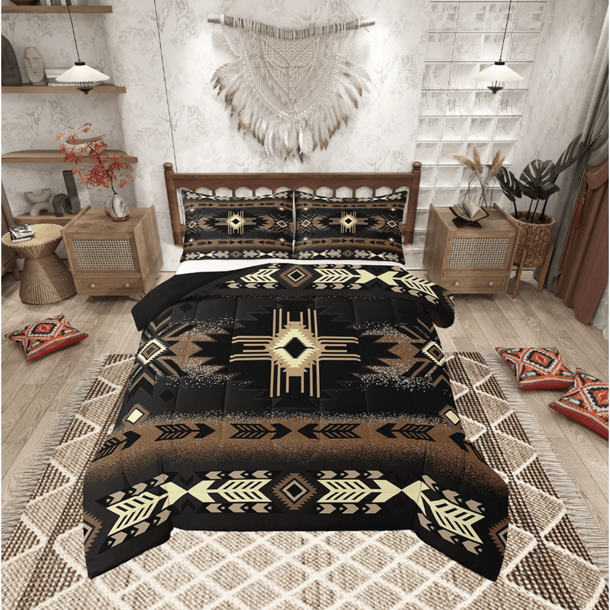 Click here for Erosebridal Boho Bohemian Bedding Sets Full With C... prices