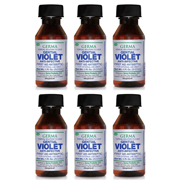 Germa Gentian Violet. First Aid Antiseptic. Prevents Skin Infection in ...