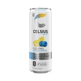 CELSIUS Fizz Free Blue Razz Lemonade, Functional Energy Drink 12 fl oz ...