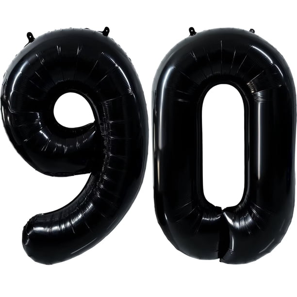Globo Número 90 Negro LVMOQIQIU de 40" de Papel Aluminio | Walmart en línea