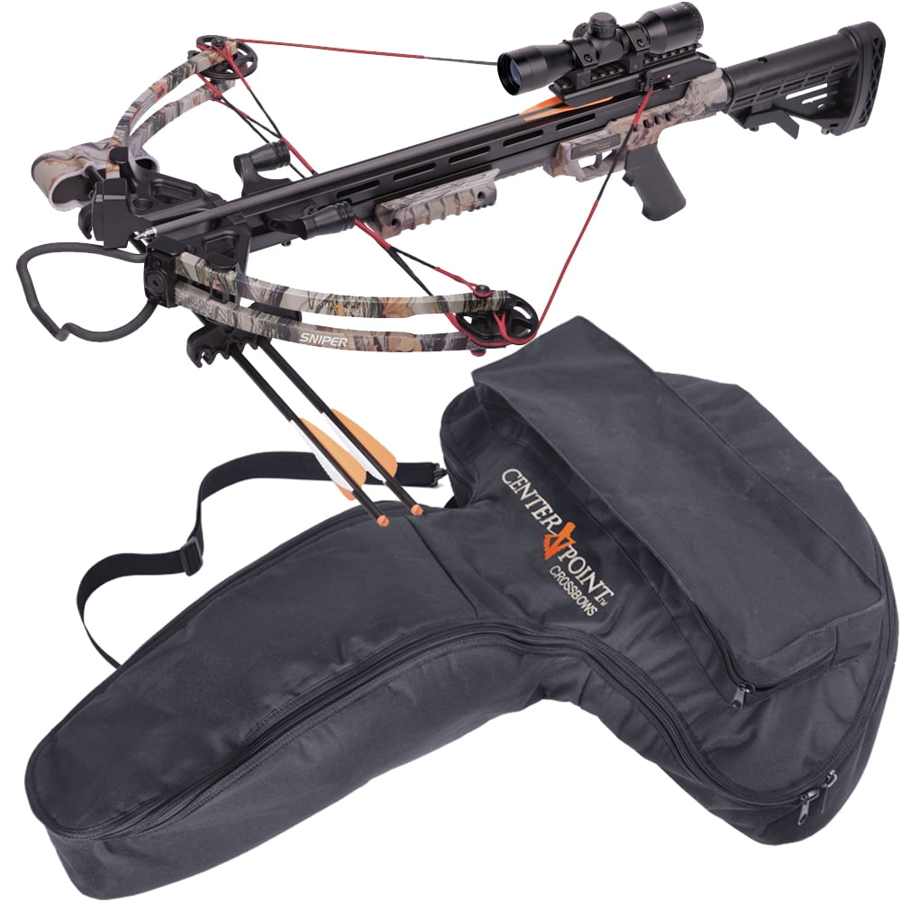 Centerpoint Sniper 370 Crossbow Bundle, Camo plus Soft Case Value ...