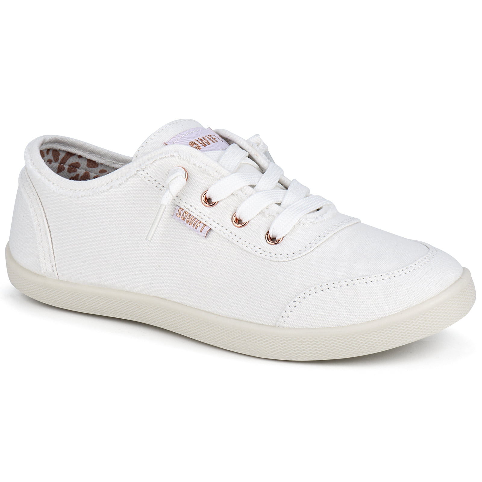 JENN ARDOR Women's Low Top Canvas Cute Sneakers Slip-On Fashion Flat ...