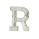 Alphabet Letter - R - Color Silver - 2" Block Style - Iron On ...