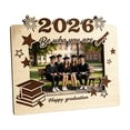 2026 Graduate Picture Frame, Wooden Photo Frame for High School College ...