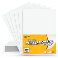 Coated Poster Board, 22" x 28", Yellow, 6 Ply, Pack of 25 - Walmart.com