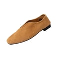 BRGZLK Women's Plus Size Flats Solid Color Novel Cut-Out Lightweight ...