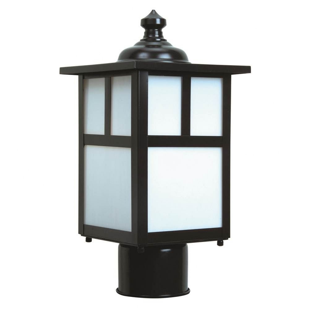 Moonrays post cap lamp in stained glass design - gaswart