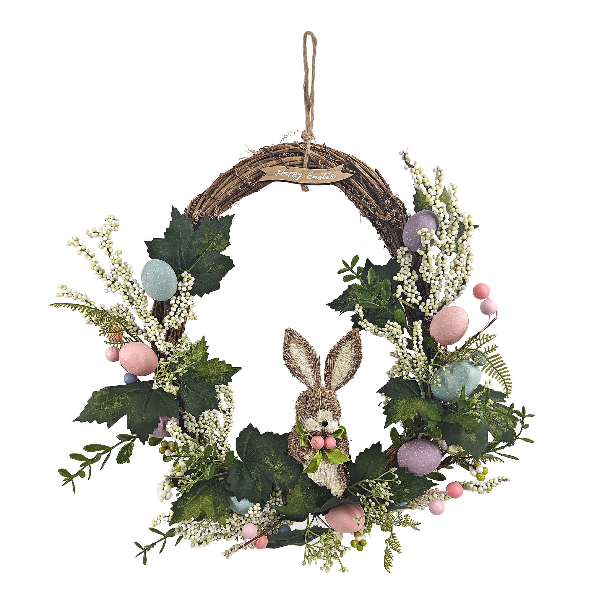 Click here for Easter Pl Way To Celebrate Sisal Bunny Wreath S prices