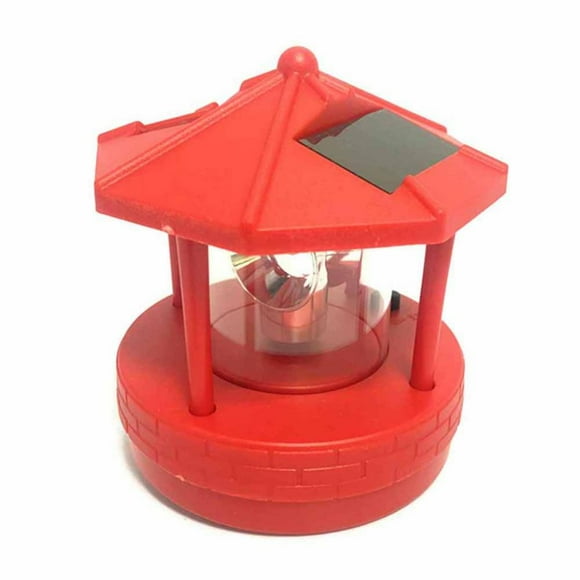 Solar Lighthouse Rotating Beacon