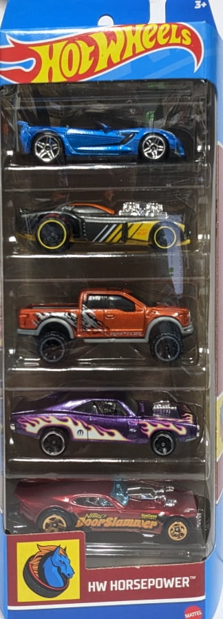Hot Wheels 5 pack HW Horsepower - Walmart.com