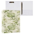 2 Pack PVC Round Ring Binders, 200 Sheet Capacity D-Ring File Folder ...
