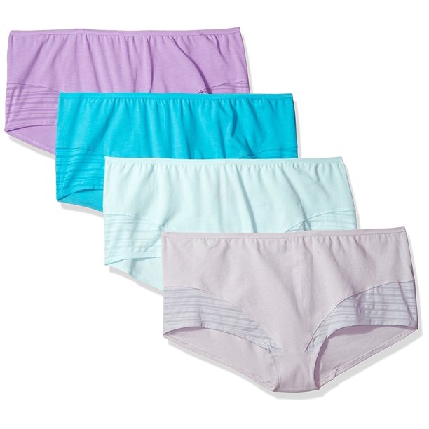 Fruit of the Loom - Women's 4 Pack Coolblend Boyshort Panties(COLOR May Vary) - Walmart.com ...