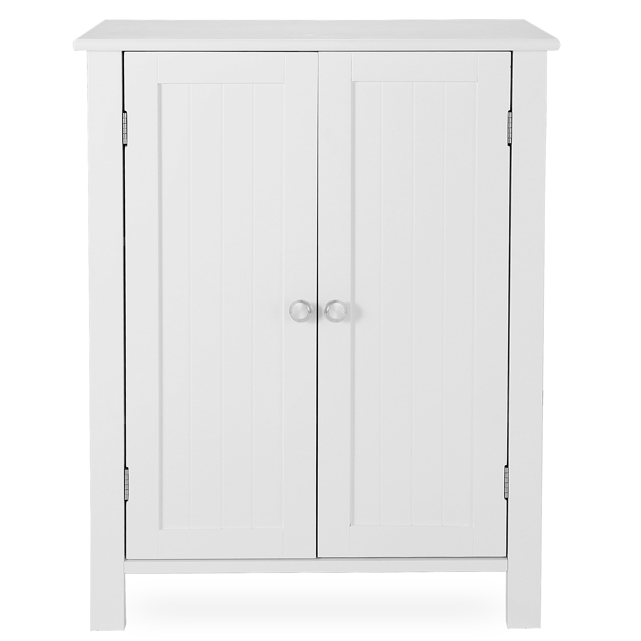 Buy HomGarden 2-Door Bathroom Floor Storage Cabinet Side Cupboard W ...